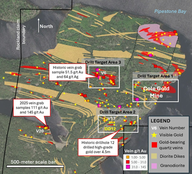 ROCKLAND RESOURCES COMMENCES 3,000-METER DRILL PROGRAM AT THE COLE GOLD ...